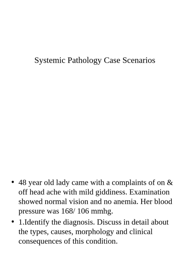 Systemic Pathology Case Studies Analysis | PDF | Ovarian Cancer ...