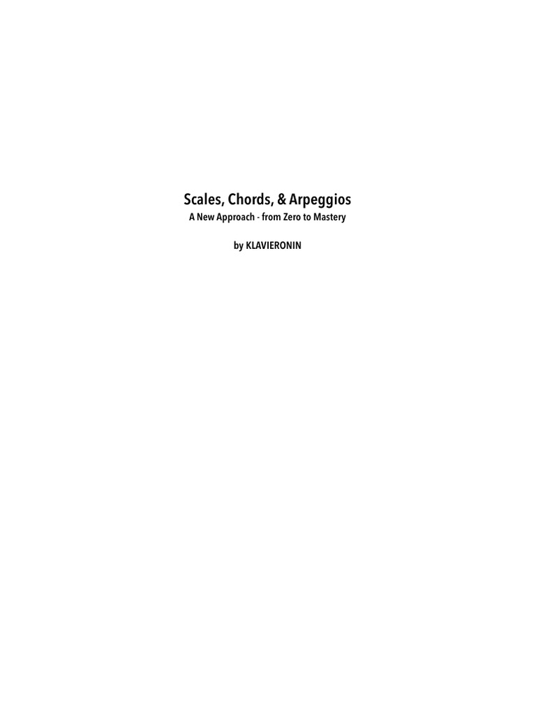 Piano Scales, Chords & Arpeggios Guide | PDF | Scale (Music) | Chord ...