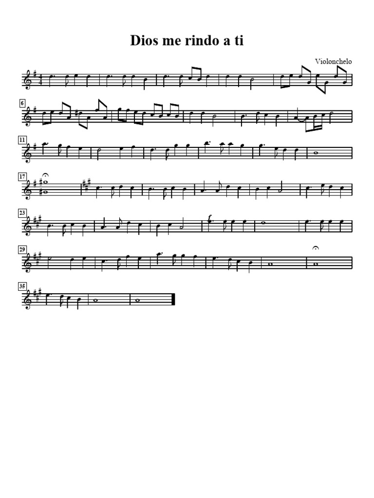 Dios Me Rindo A Ti Flauta | PDF