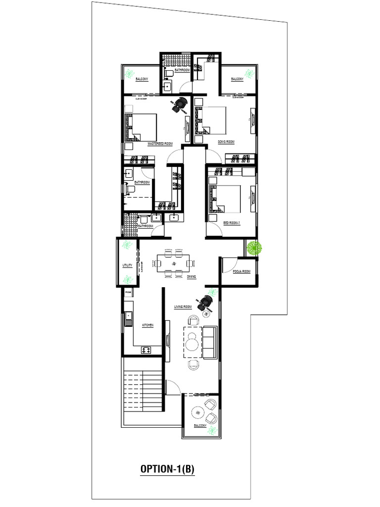 House Plan Option-1 (B) | PDF