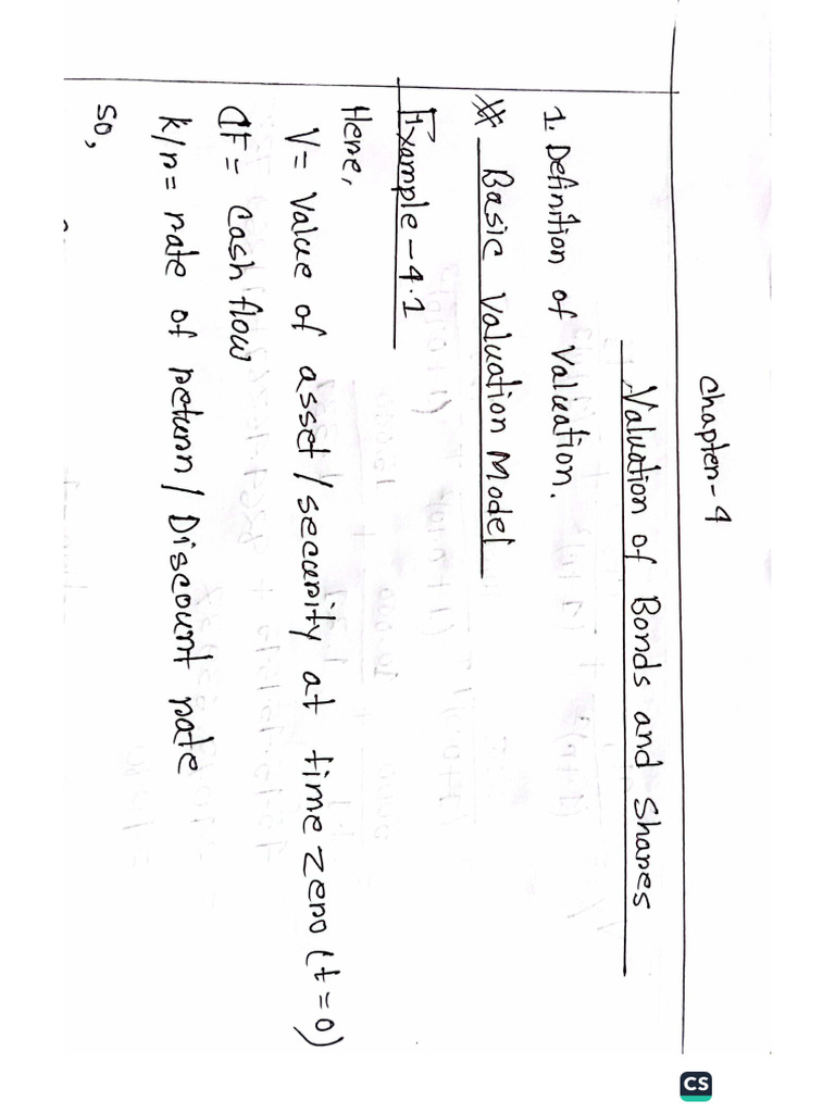 Finance (4th Chapter) | PDF