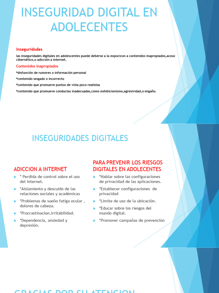 Inseguridad Digital en Adolescentes | PDF
