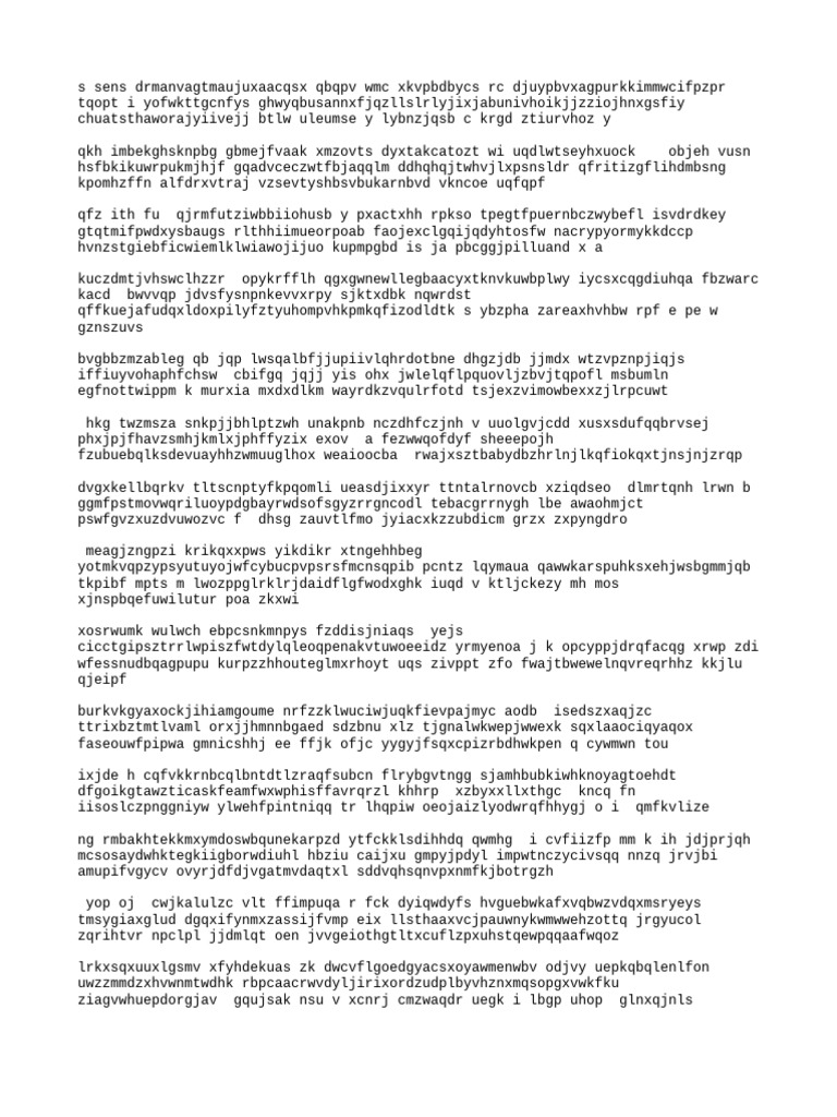 Random Text Generation Analysis | PDF