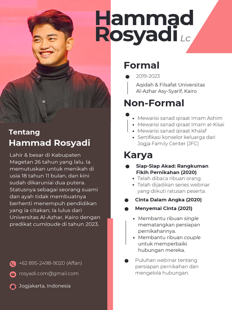 CV Hammad Rosyadi (Pra-Nikah Islami) | PDF