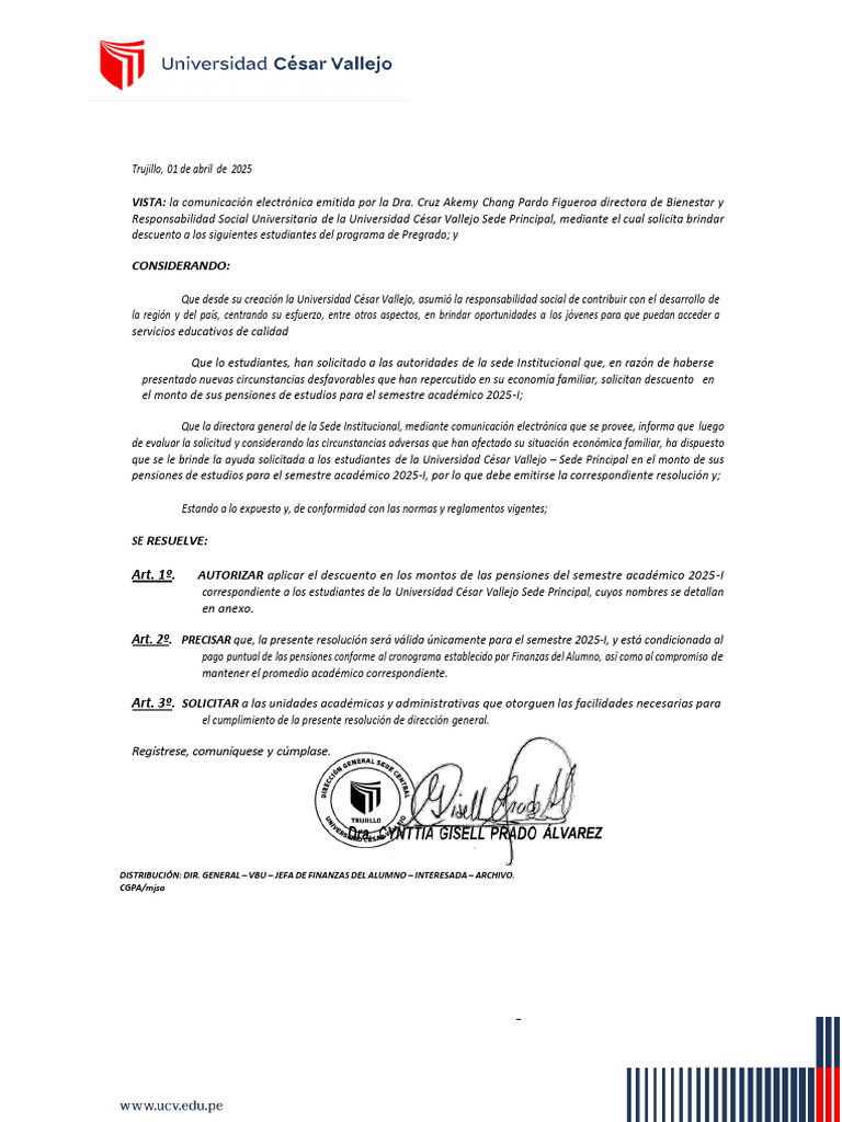 Rdgn°0573-2025 - Descuento Bienestar | PDF