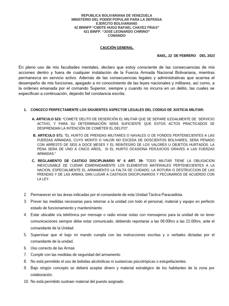 Caucion Anacoco | PDF