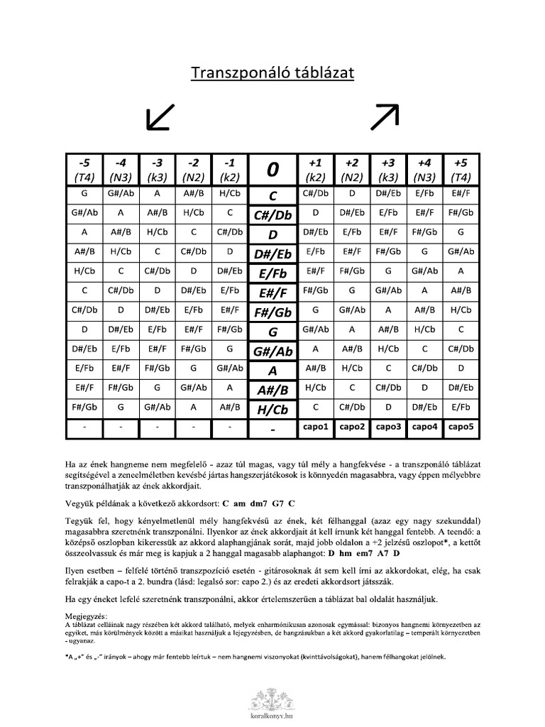 Transzponalo Tablazat | PDF