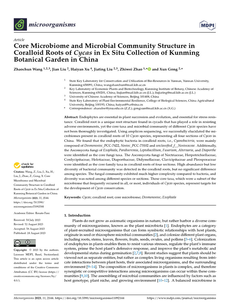 Core Microbiome and Microbial Community Structure | PDF | Polymerase ...