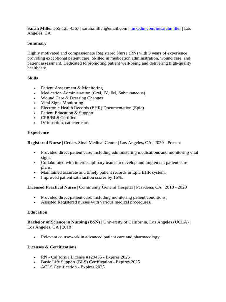 Healthcare & Medical resume | PDF