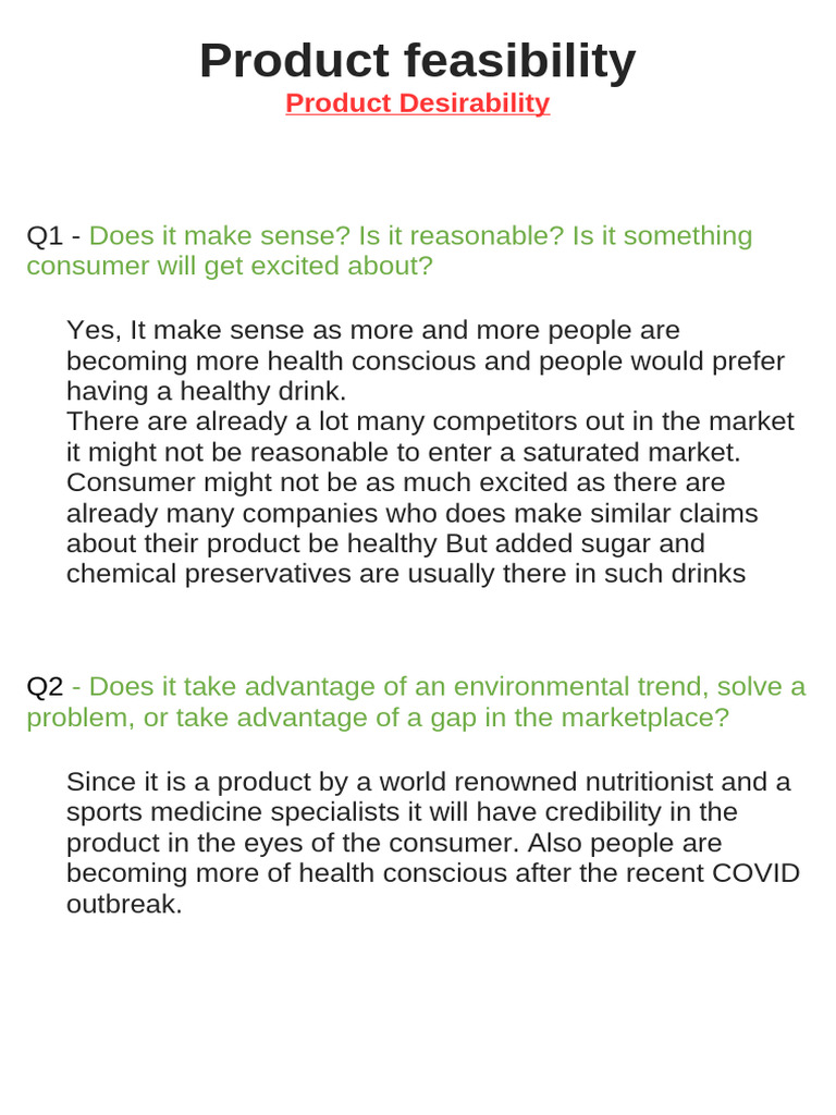 Ansh Singh 24028 Feasibility Study | PDF | Marketing | Financial Economics