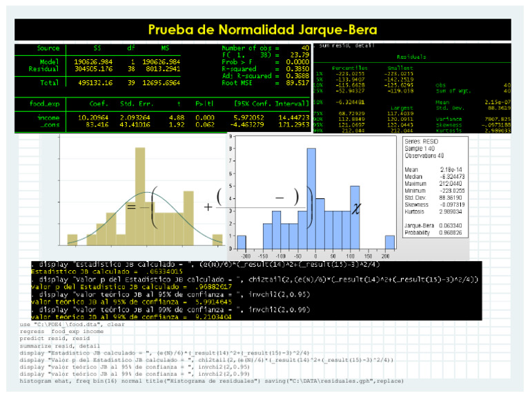 Prueba de Normalidad Jarque-Bera | PDF