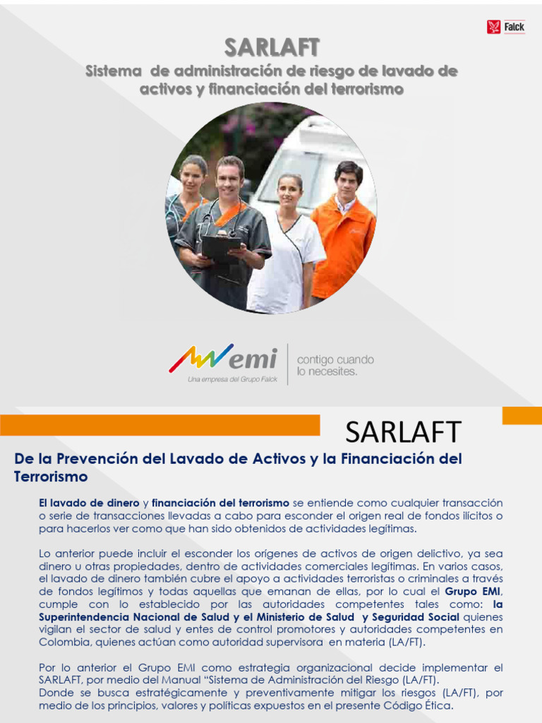 Presentacion Politica SARLAFT Emi 2017 | PDF | Lavado de dinero | Economias