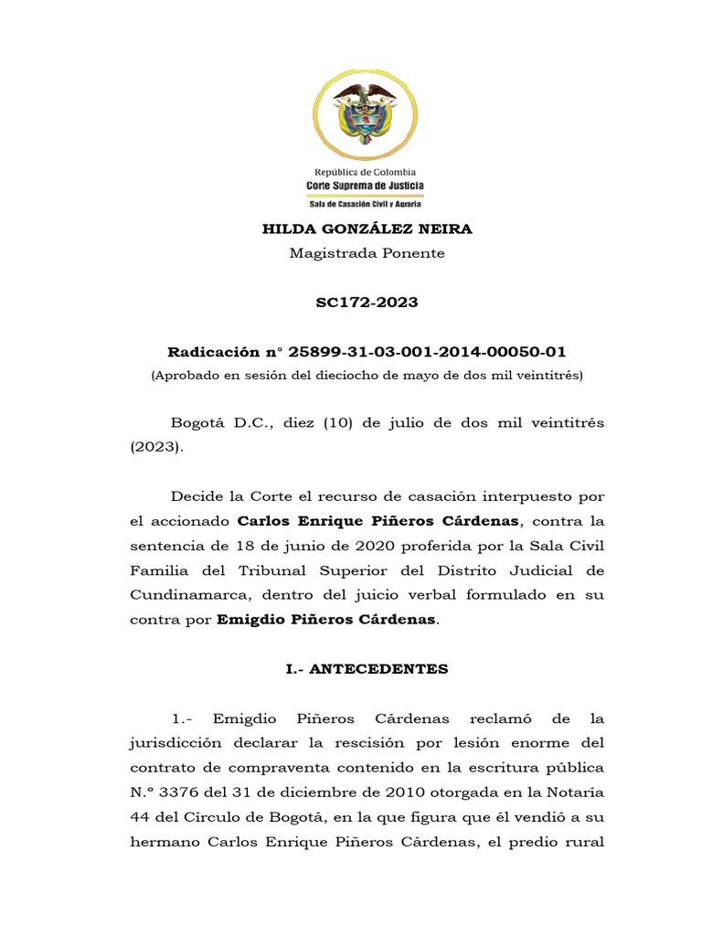 SC172-2023 Precio Injusto y Precio Irrisorio | PDF | Precios | Inflación