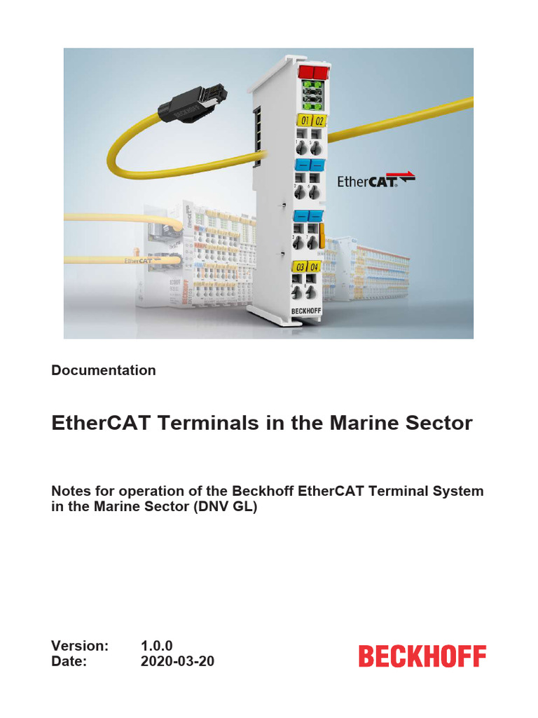 DNV GL Notes For Ethercat Terminals en | PDF | Trademark | Patent