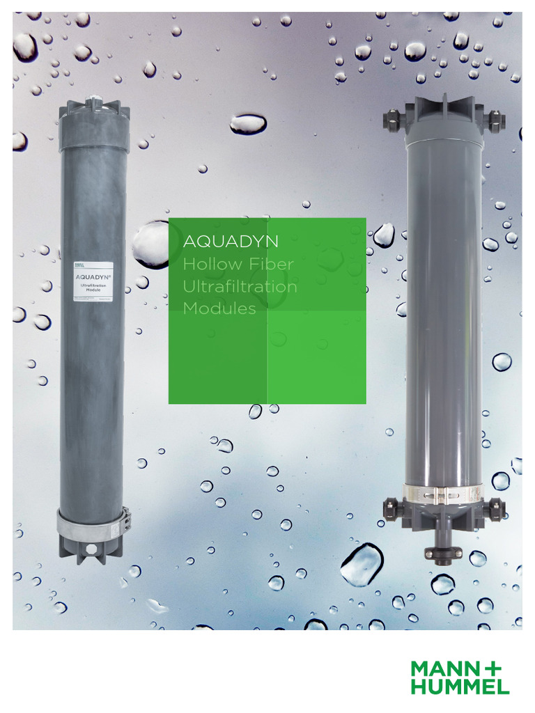 AQUADYN Hollow Fiber UF Modules Overview | PDF | Membrane | Materials
