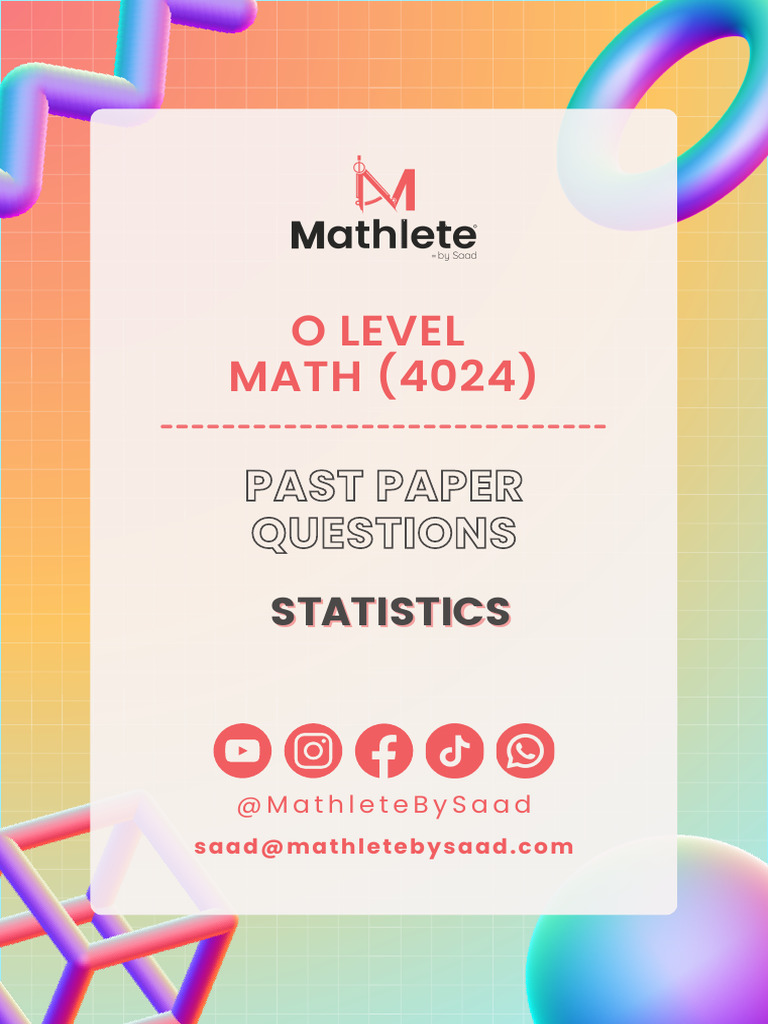Statistics Past Papers Compiled | PDF | Histogram | Mode (Statistics)
