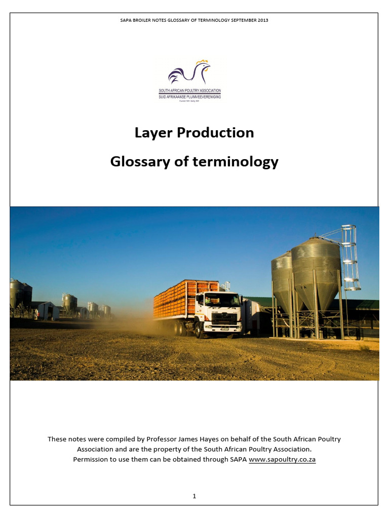 Layer Glossary of Terminology | PDF | Respiratory System | Foods