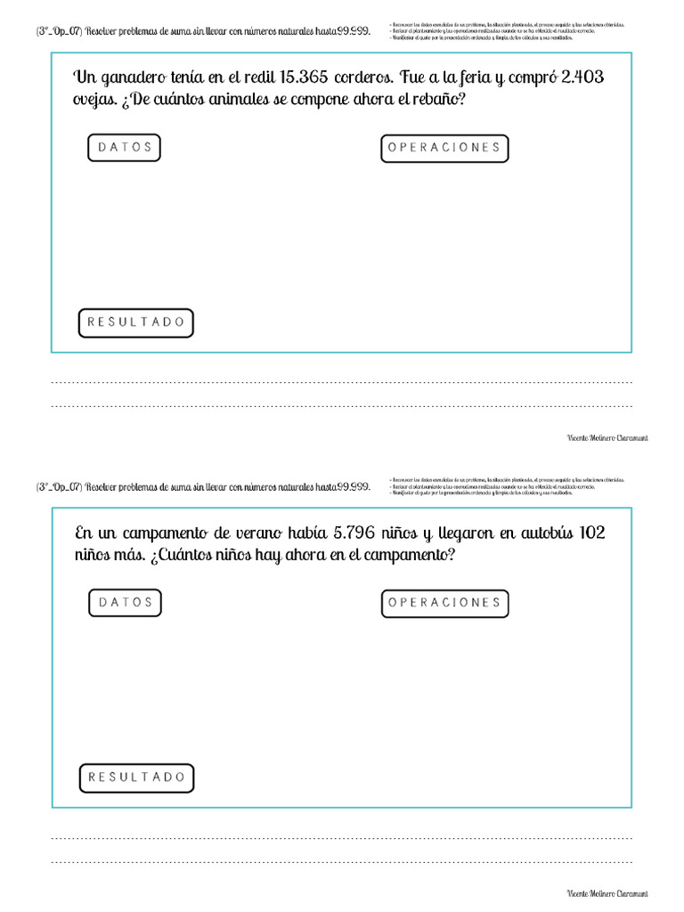 Matemática Clase3 Op Básica | PDF