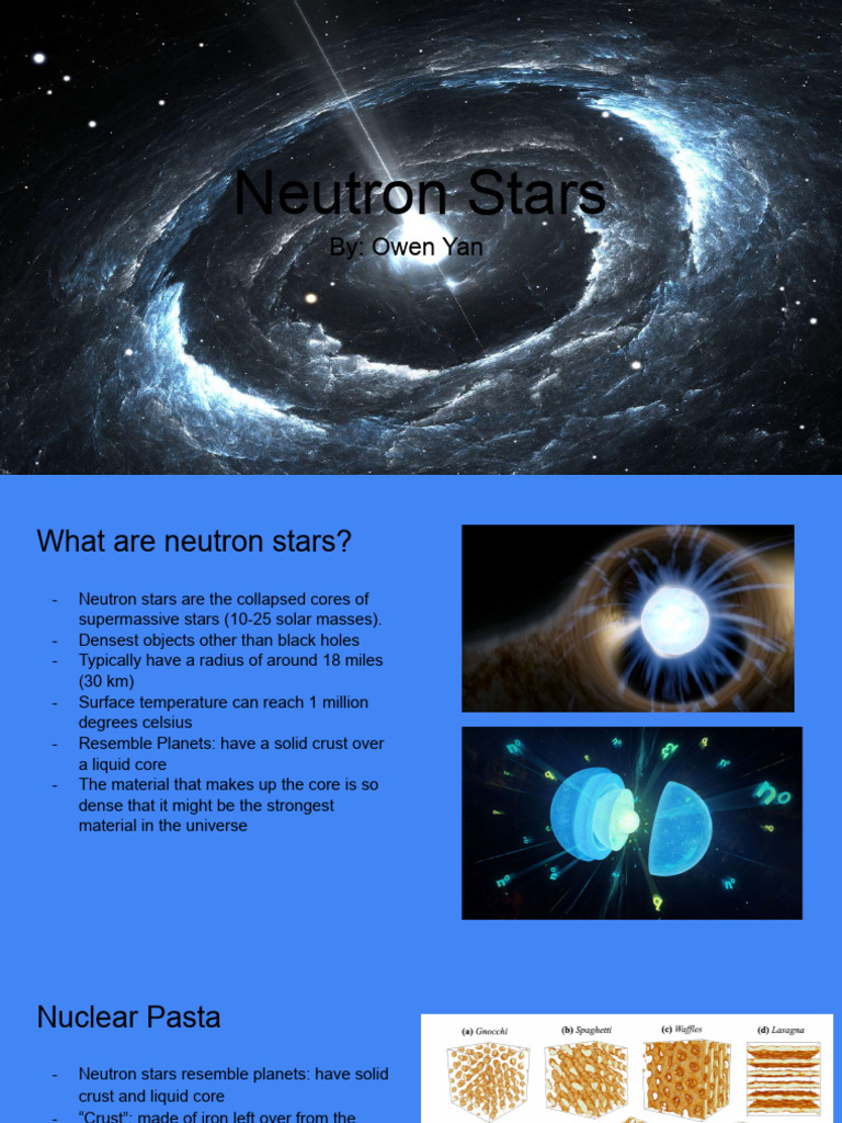 Neutron - Stars and Galaxy | PDF | Stars | Neutron