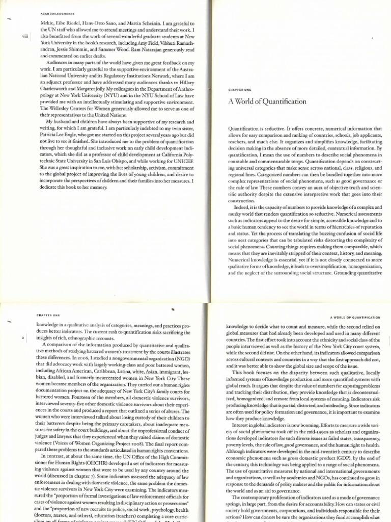 Cap 1 Seduction of Quantification Sally Merry Engle | PDF | Governance ...