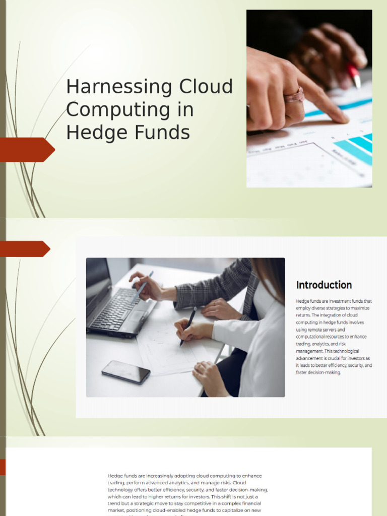 Harnessing Cloud Computing in Hedge Funds | PDF