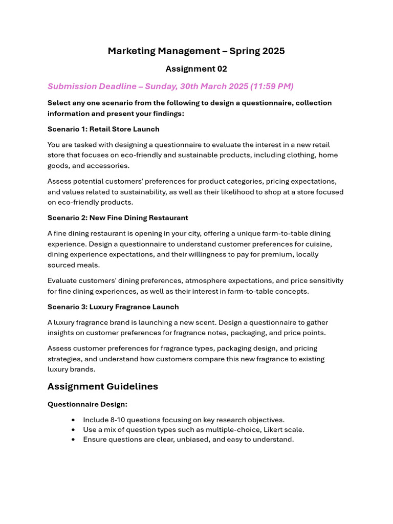 Assign 02 - MM - SP 2025 | PDF