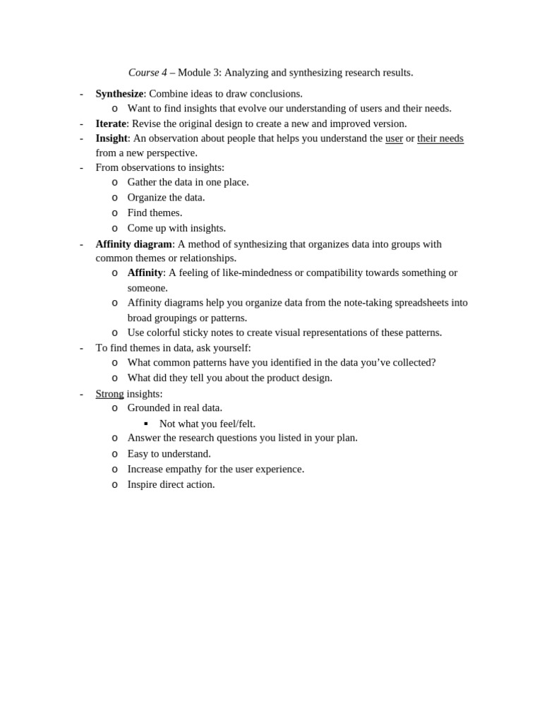 Course 4 Module 3 | PDF