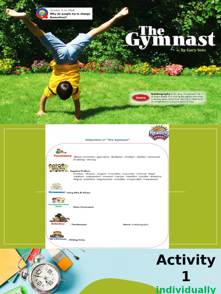 The Gymnast - Vocabulary | PDF | Gymnastics