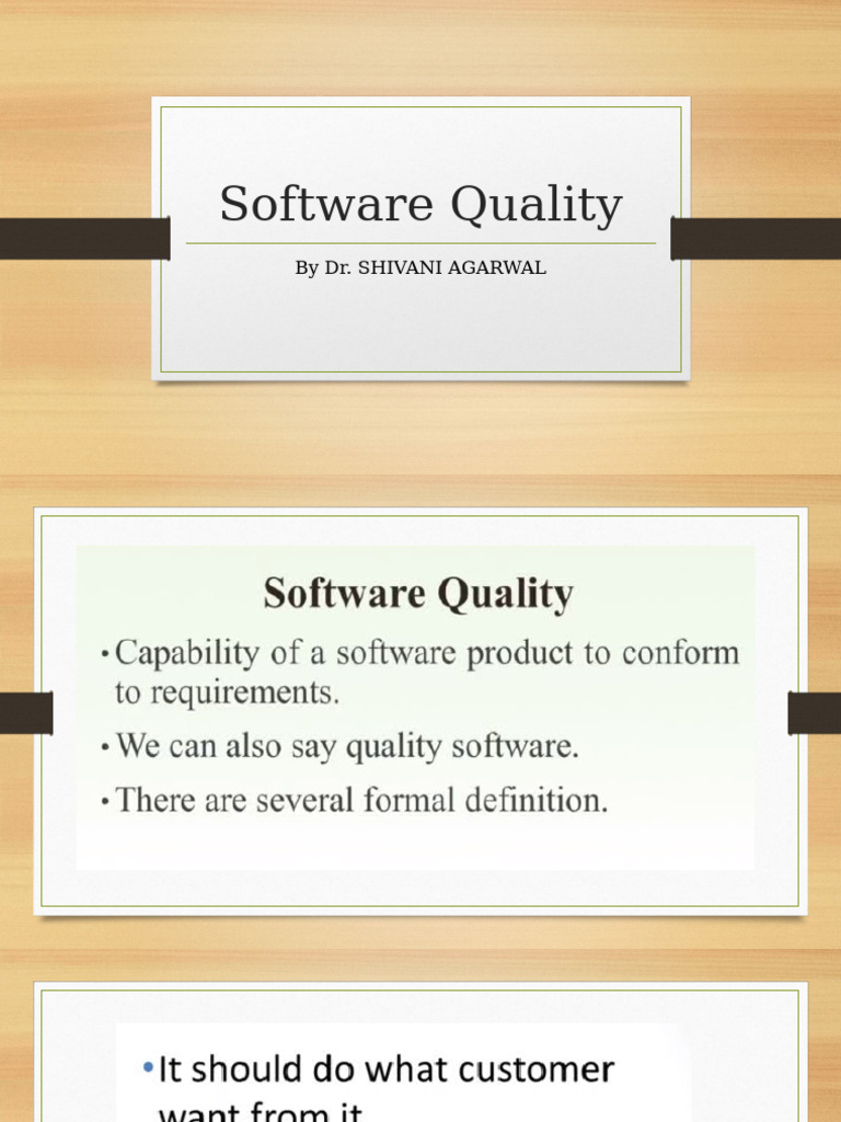 Software Quality | PDF