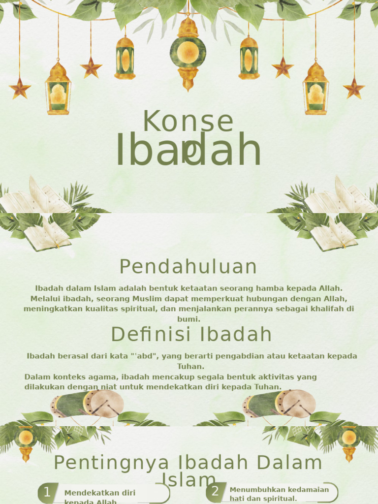 Ciri dan Jenis Ibadah dalam Islam | PDF