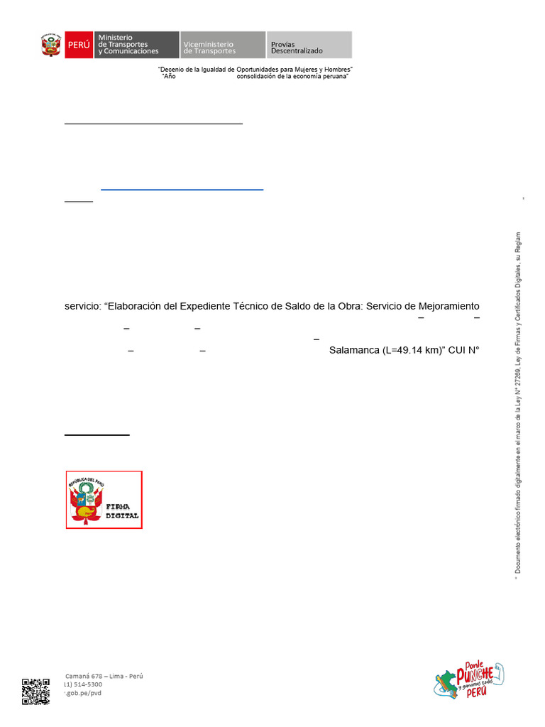 OFICIO 057-2025-GE.RCC | PDF