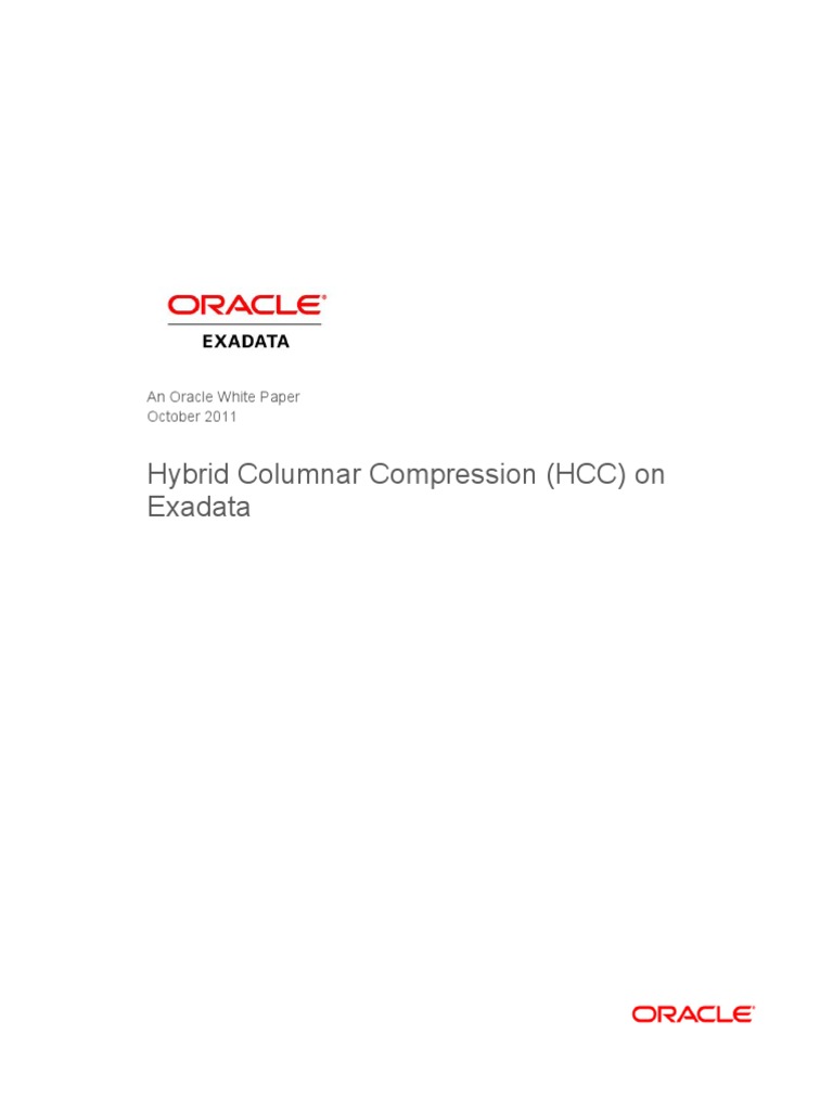 Hybrid Columnar Compression (HCC) | PDF | Business | Computers