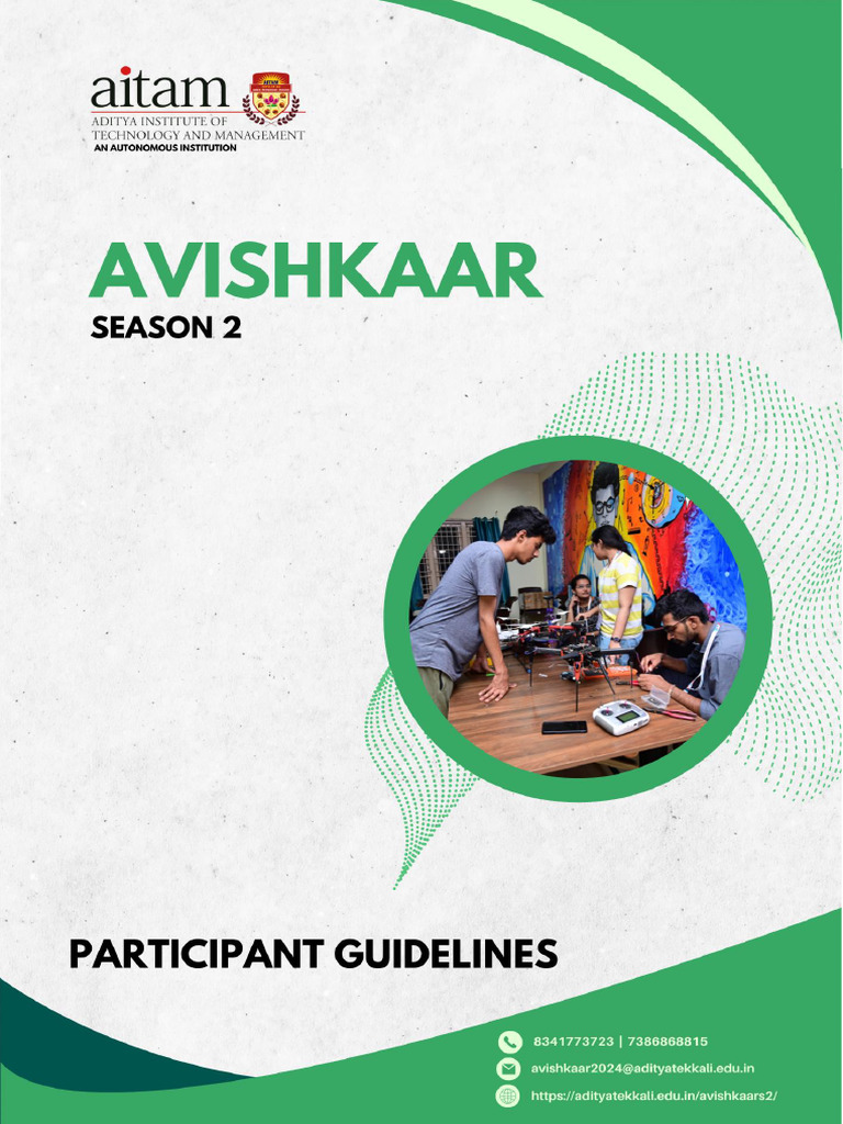 AVISHKAAR Participant Guidelines | PDF | Sustainable Energy | Sustainability