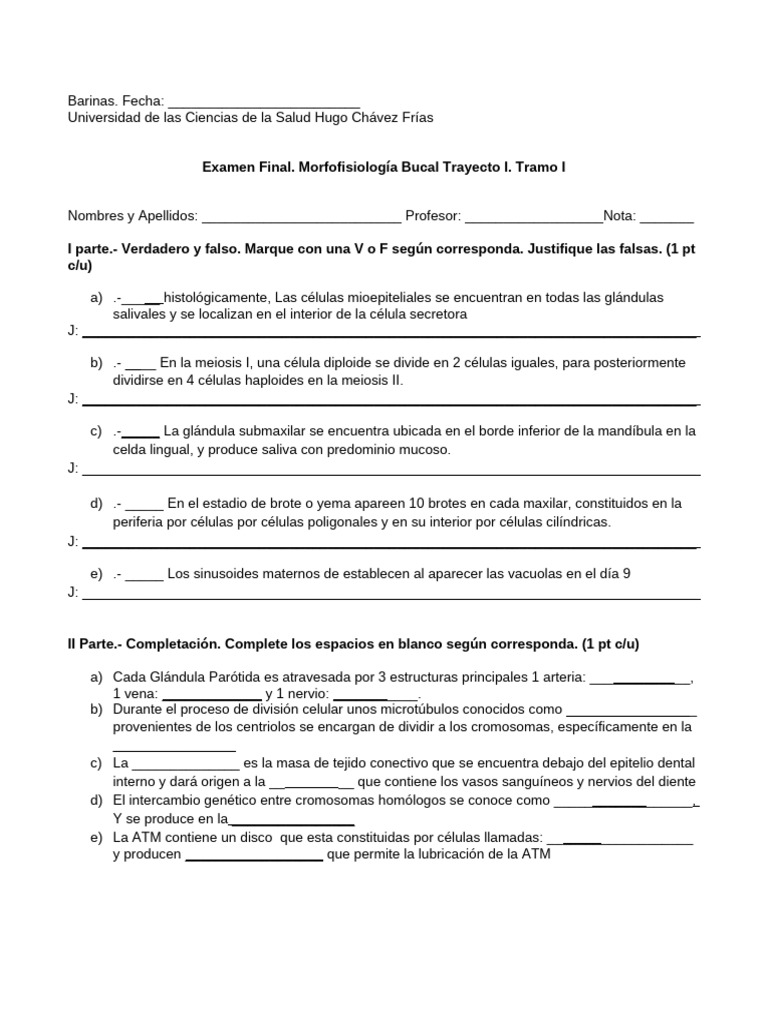 Examen Final Trayecto 1 Tramo 1 Malave | PDF | Histología | Biología ...