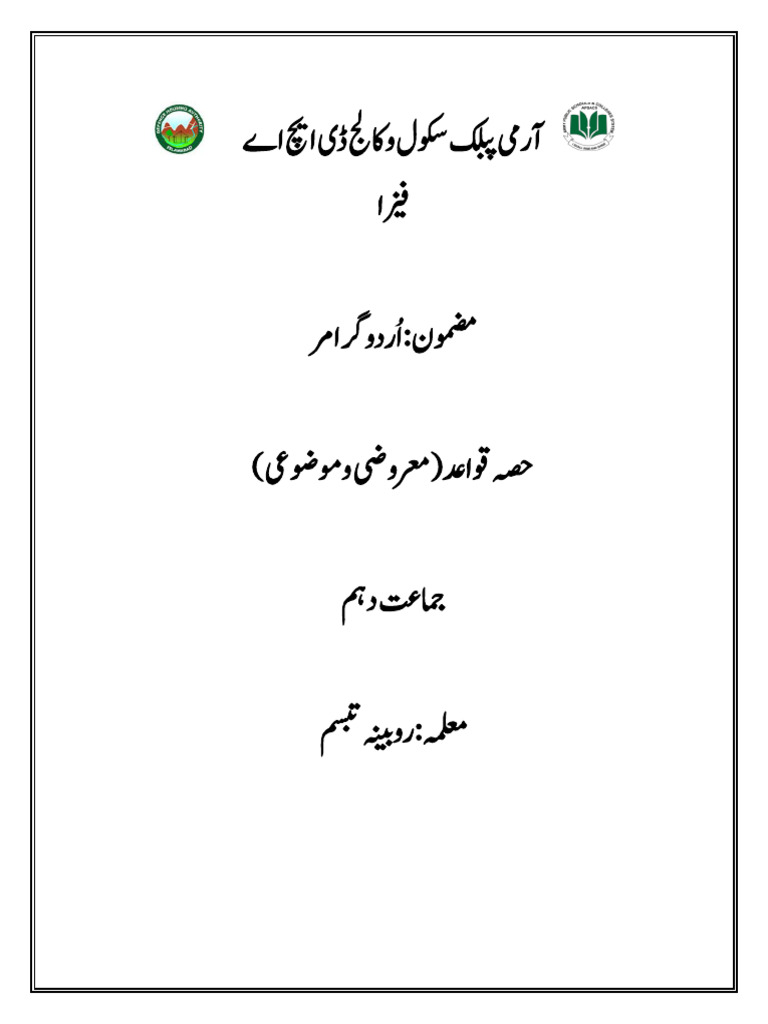 Rubina Class X Grammer Topics1 | PDF