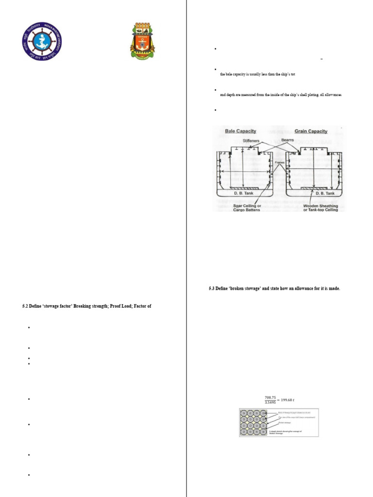 Cargo Work Chap-5 Merge Dns Revision 6 | PDF | Strength Of Materials | Offshore Drilling
