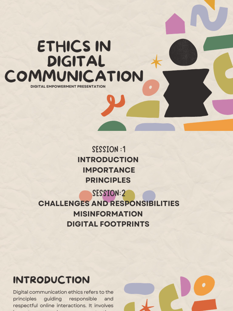 Ethics in Digital Communication BY ZAID & G.R | PDF | Cybercrime ...