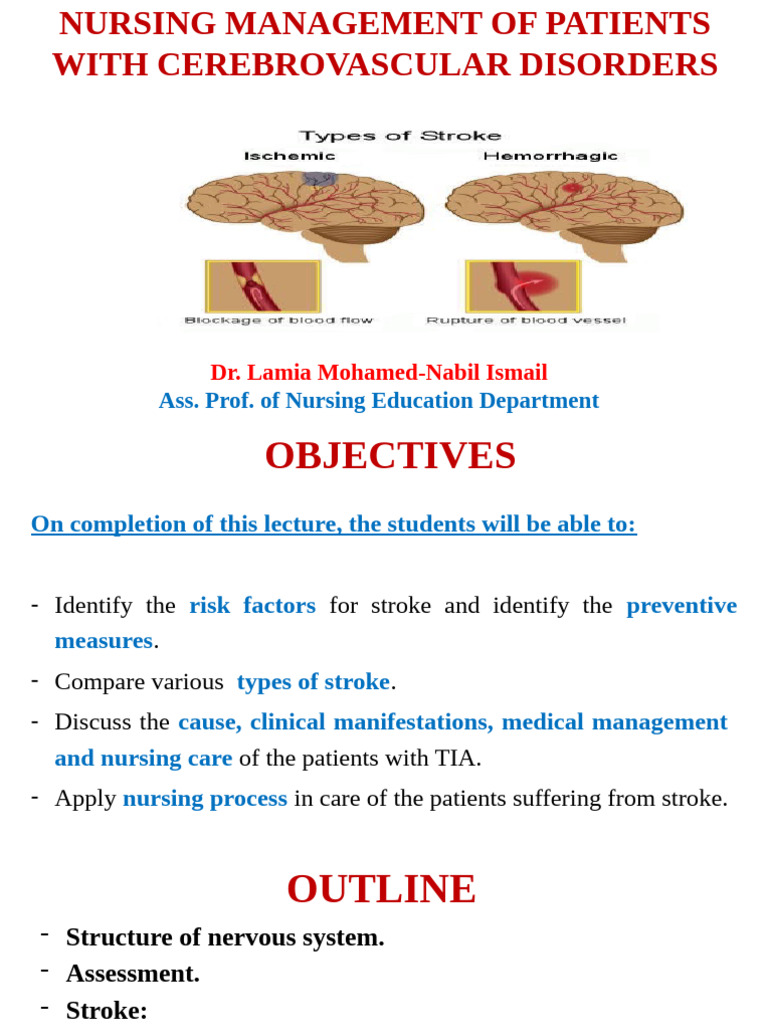 8th Cerebrovascular Disorders - Lamia Buc (1) | PDF | Stroke | Diseases And Disorders