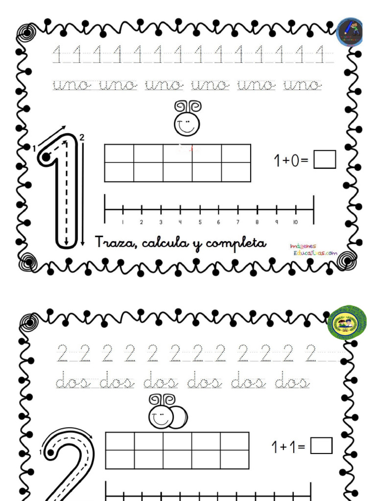Números Trazo Reconocimiento 0-10 | PDF