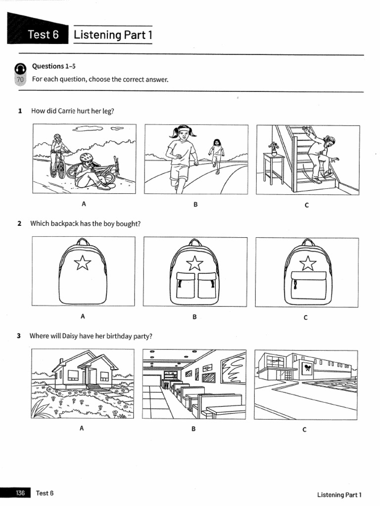 Ket Trainer Listening Test 6 | PDF