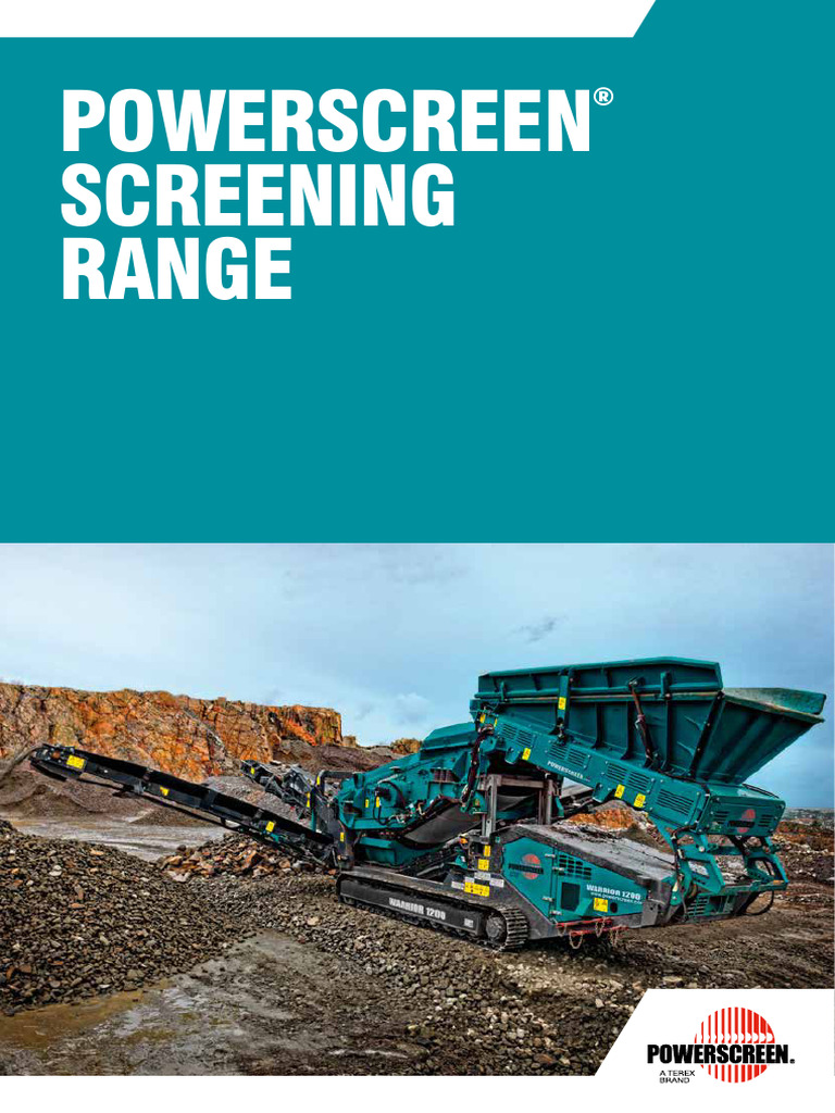 Powerscreen Screening Brochure 2017 en | PDF | Engines | Diesel Engine