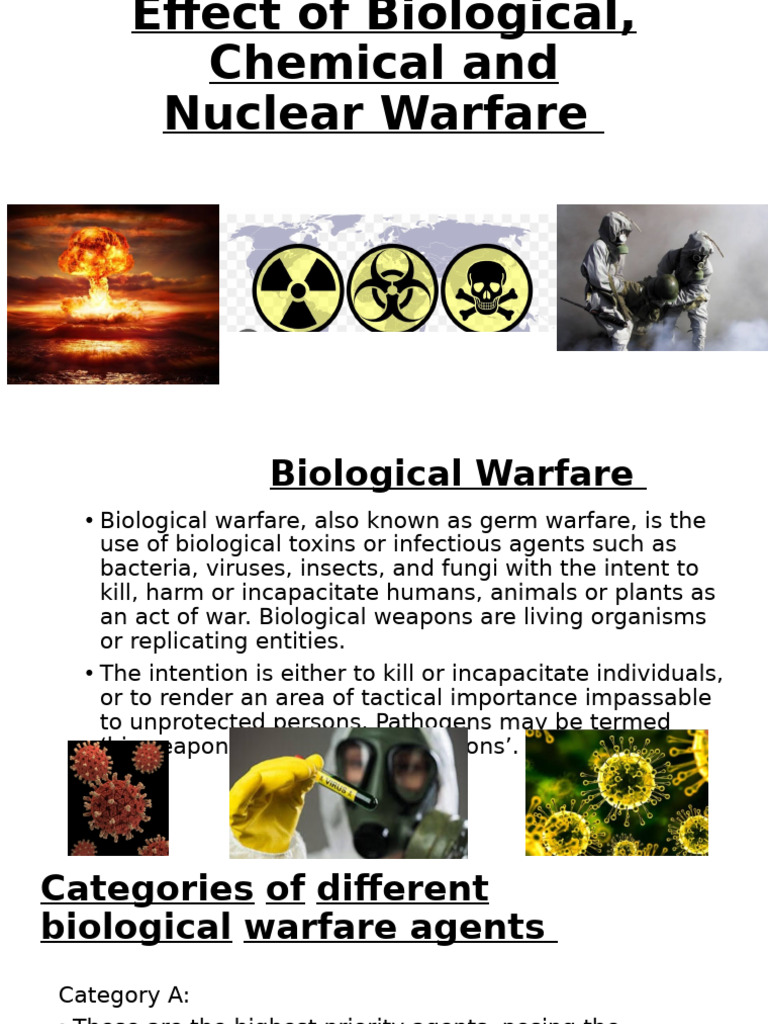 Types of Biological and Chemical Agents | PDF | Biological Warfare ...