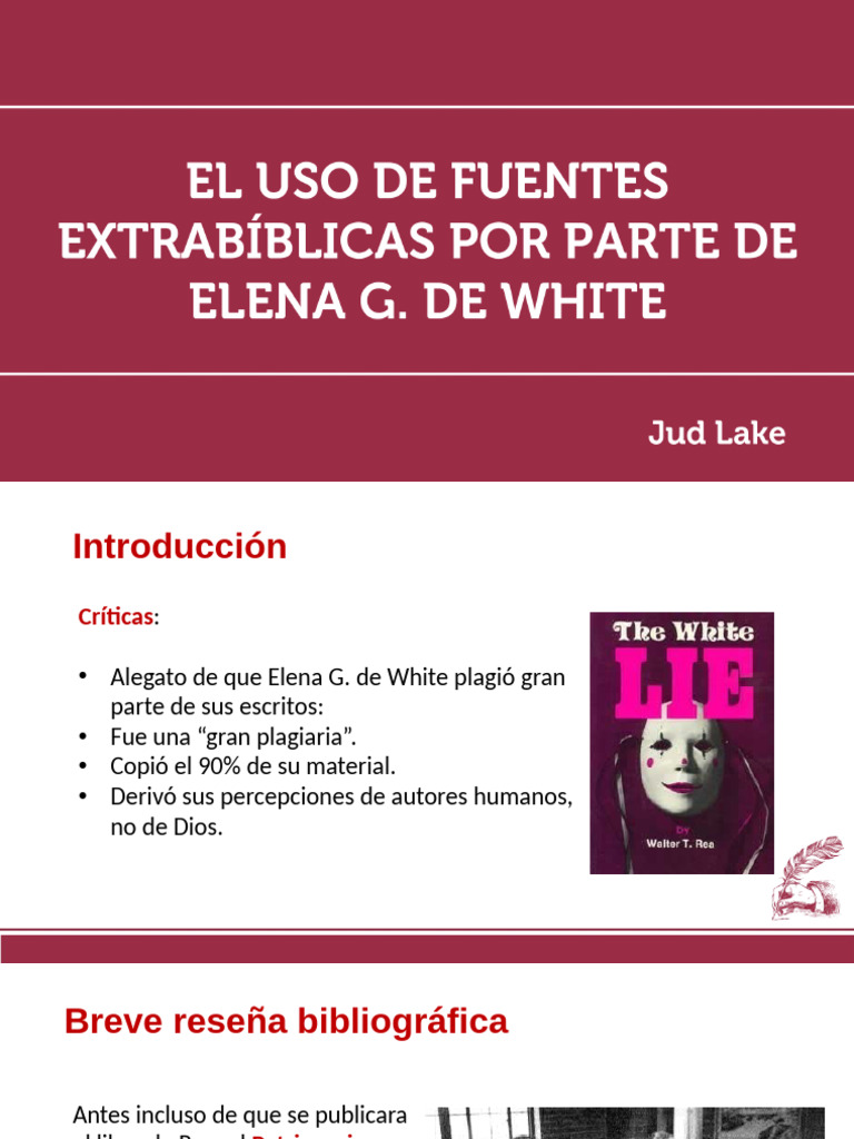 Uso de fuentes en Elena G. de White | PDF