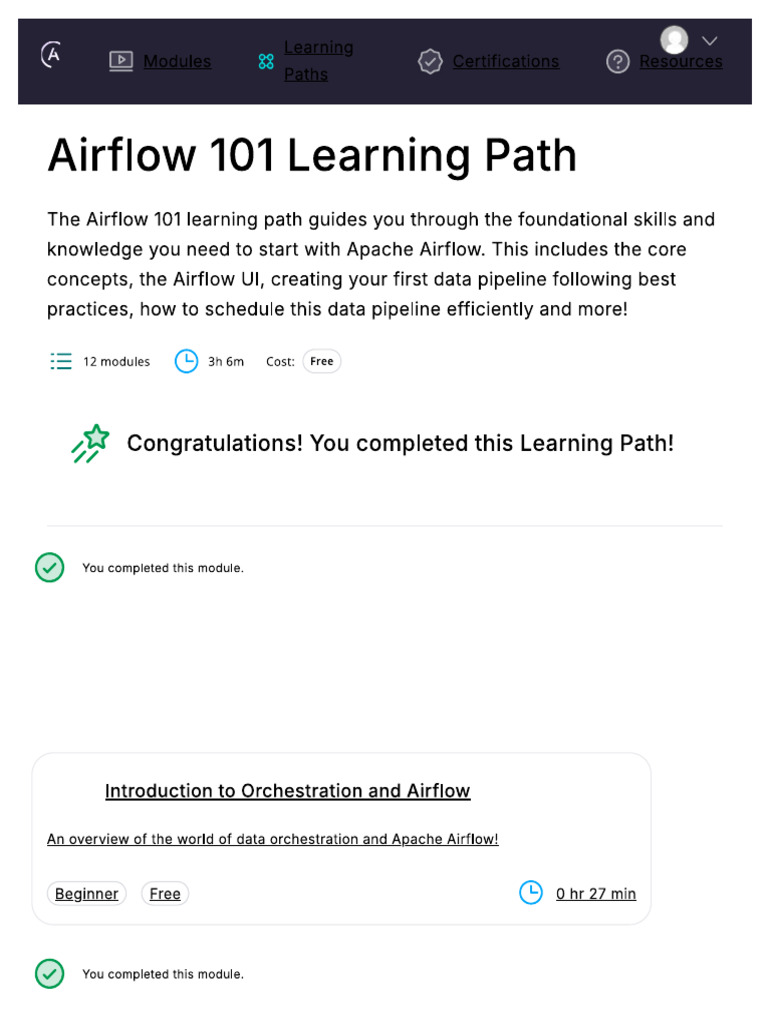 Airflow 101 Learning Path | PDF
