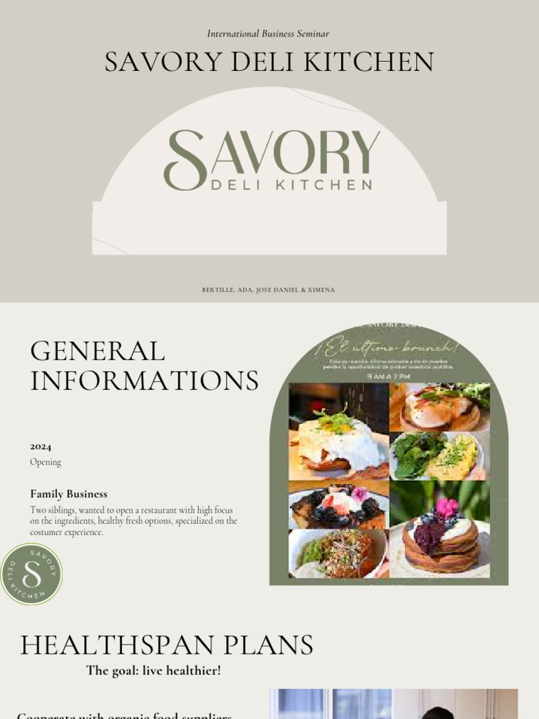 Healthspan Plan - SAVORY DELI KITCHEN | PDF | Menu | Vegetarianism