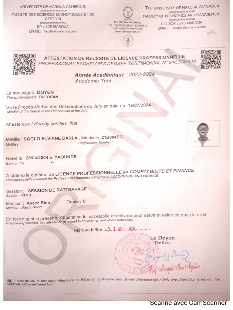 Attestation Cf3 | PDF