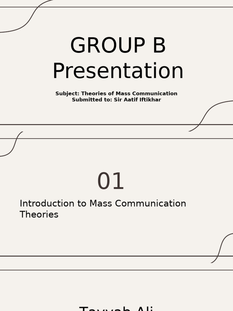 Theories of Mass Communication Explained | PDF | Theory | Communication