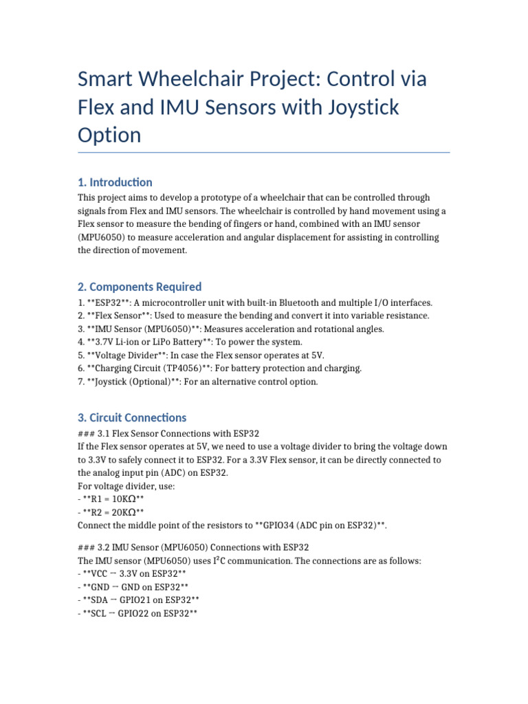 Smart Wheelchair Control System | PDF | Analog To Digital Converter ...