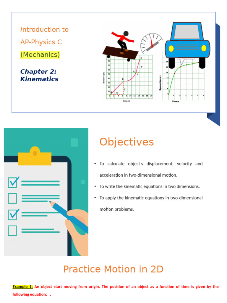 Kinematics in 2D: Displacement & Velocity | PDF | Acceleration | Velocity