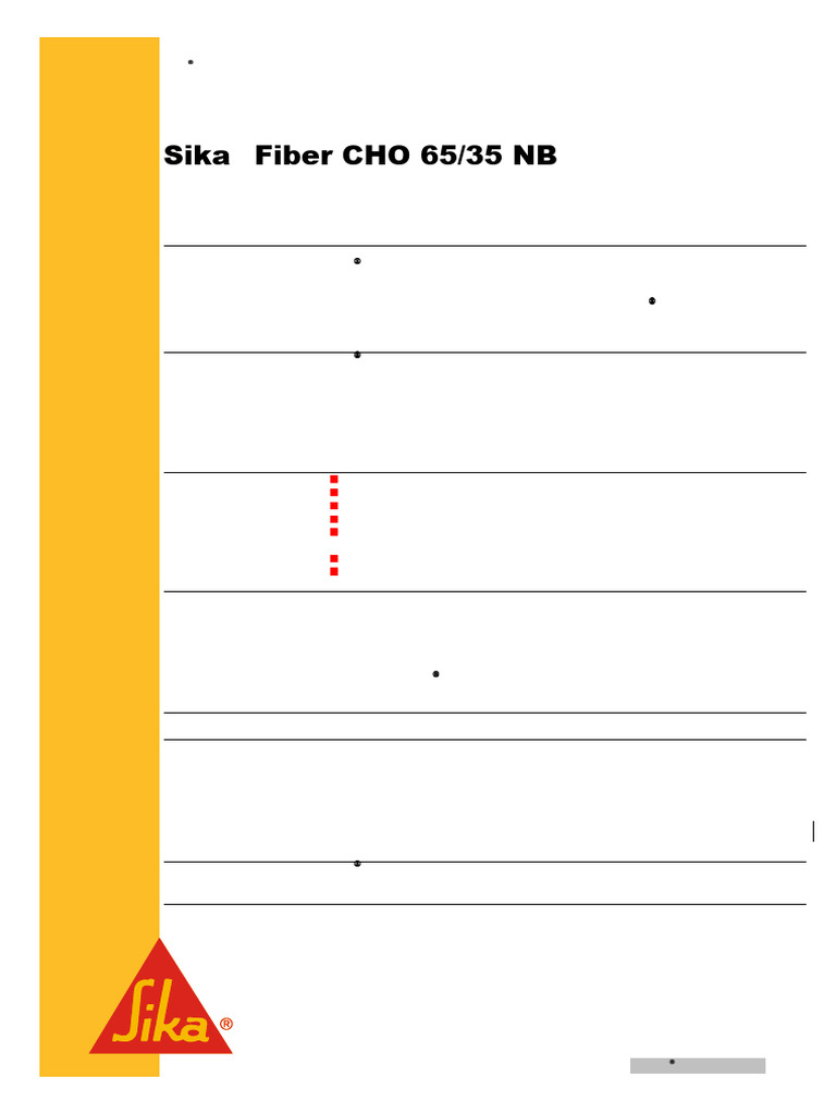 Sikafibe Cho 6535 | PDF | Hormigón | Acero